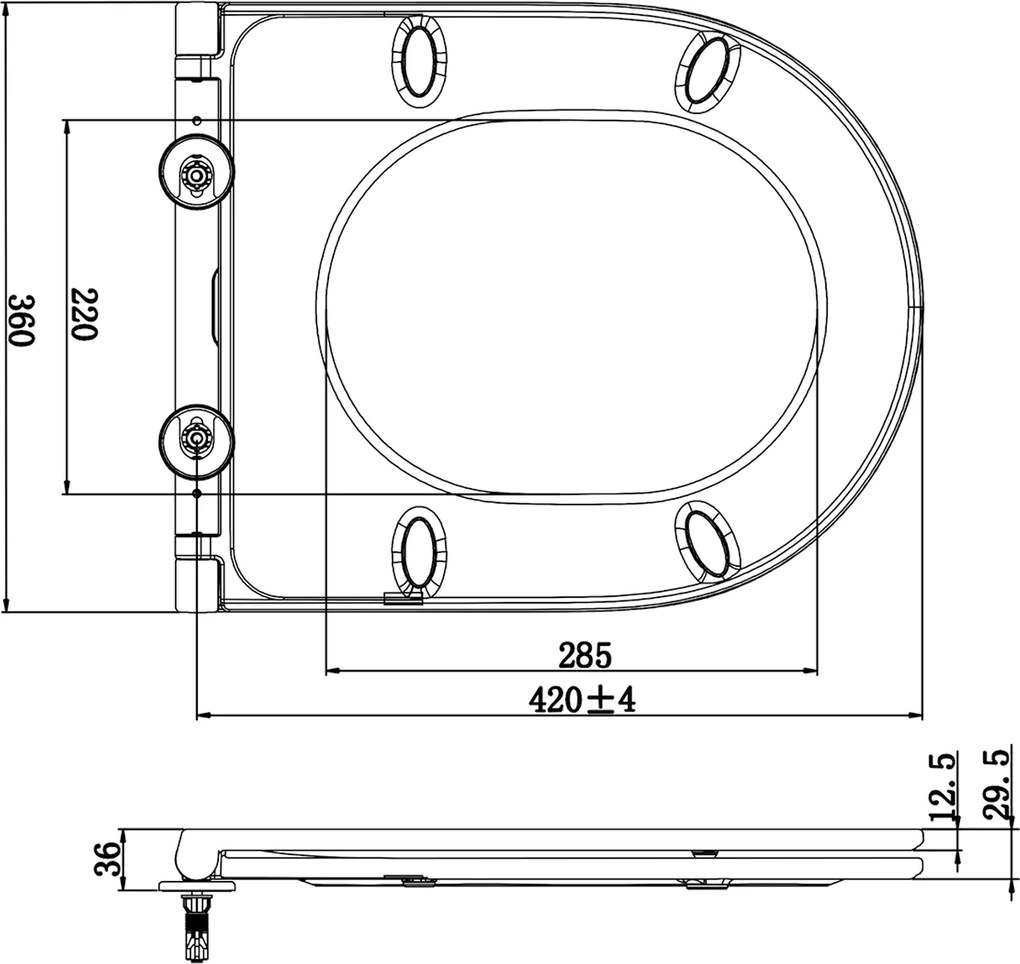 Bruckner Fein wc sedátko slim Soft Close Easy Take bílá 201.524.4
