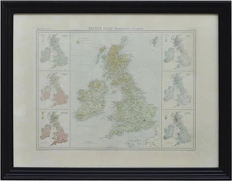 ARTELORE Mapa Spojeného království I 71 x 54