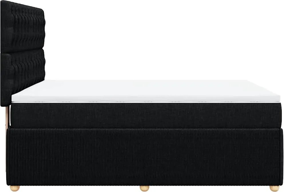 Box spring postel s matrací černá 140 x 190 cm textil 3292060