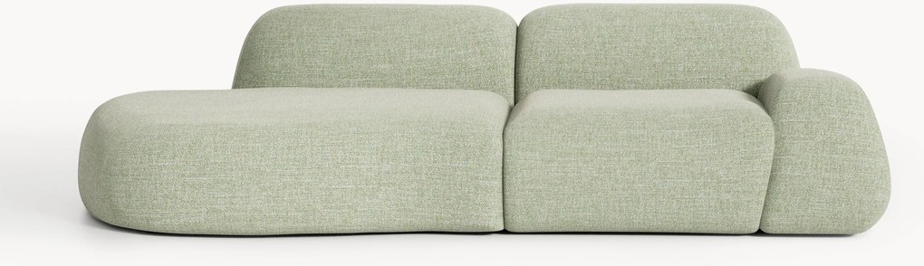 Modulární bouclé šezlong Wolke, 3místný