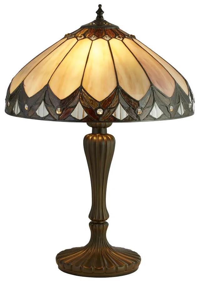 Vitrážová stolní lampa Tiffany PEARL