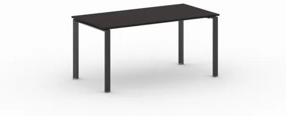 Jednací stůl INFINITY s černou podnoží 1600 x 800 x 750 mm, wenge