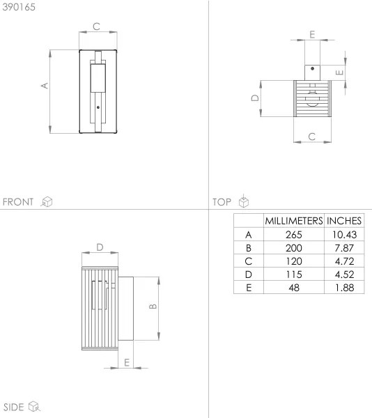 Eglo 390165 - Nástěnné svítidlo CIDRAZ 1xE27/40W/230V černá/hnědá