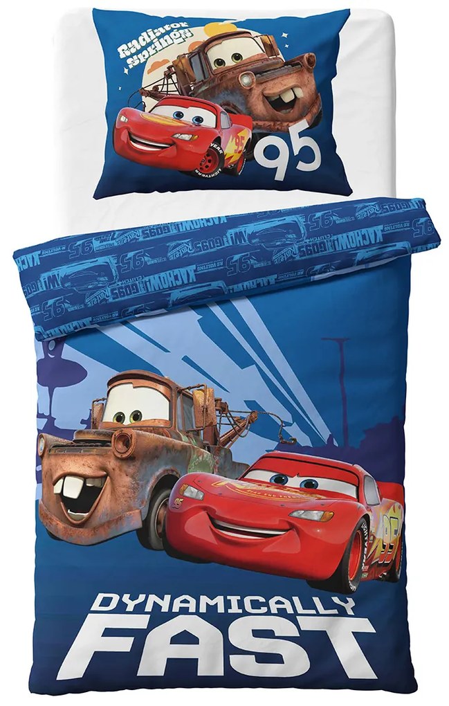 Povlečení Cars 3 Blesk McQueen a Burák