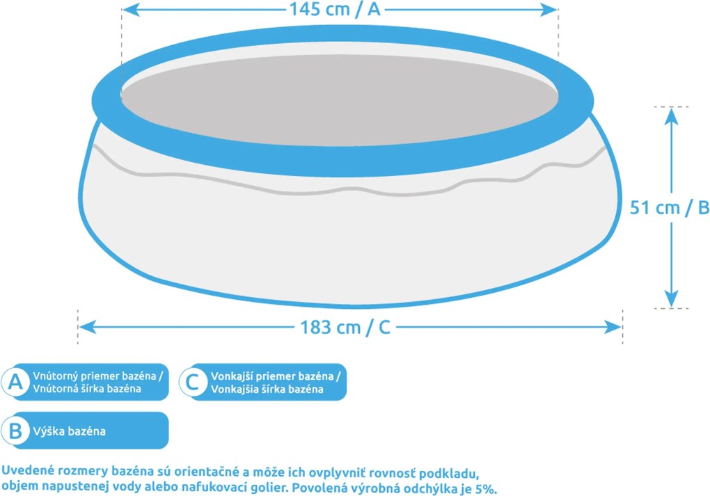 Marimex Tampa 1,83 x 0,51 m motiv Želva 10340248