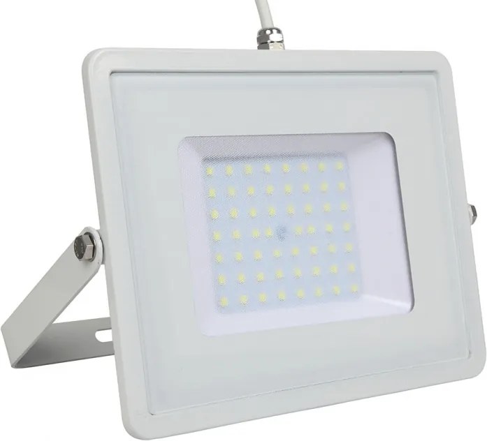 V-TAC LED venkovní reflektor 50W/230V/3000K/4000Lm/100°/IP65, bílý