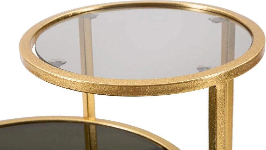 Designový odkládací stolek Calantha 50 cm zlatý