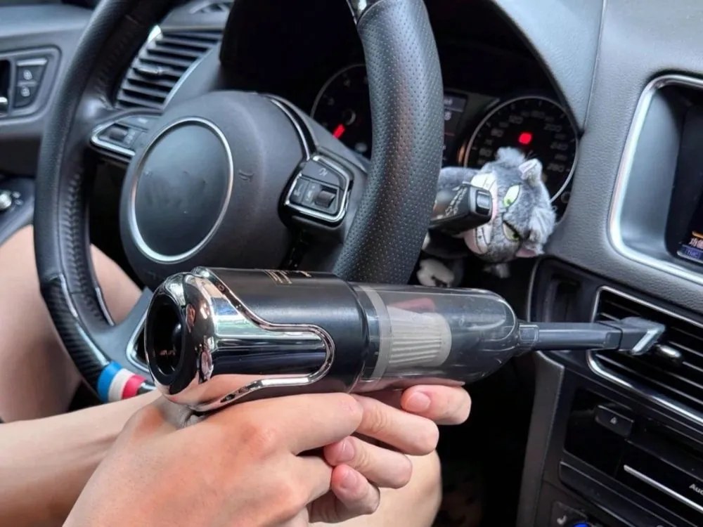 Verk Group Akumulátorový vysavač 120w turbo pro auto sada trysek foukač