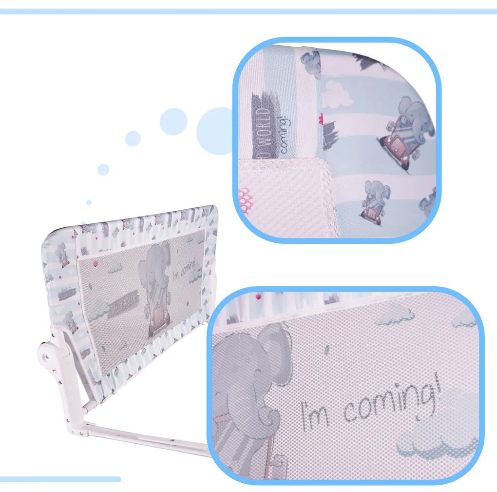 Creative Corner Bezpečnostní zábrana k posteli 90 cm slon