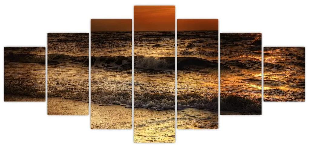 Obraz - Vlny u pobřeží (210x100 cm)