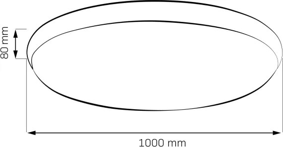 LED Stmívatelné stropní svítidlo KERN LED/100W/230V pr. 100 cm zlatá + DO