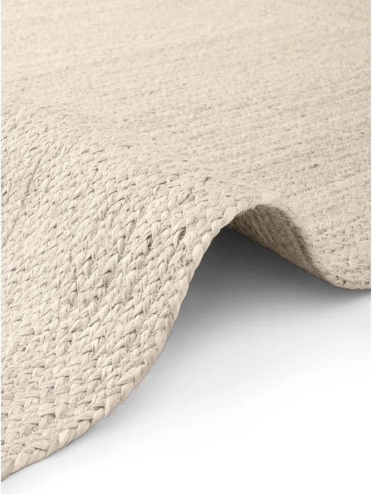 Krémový oboustranný/ručně tkaný jutový koberec 80x150 cm Juno – Hanse Home