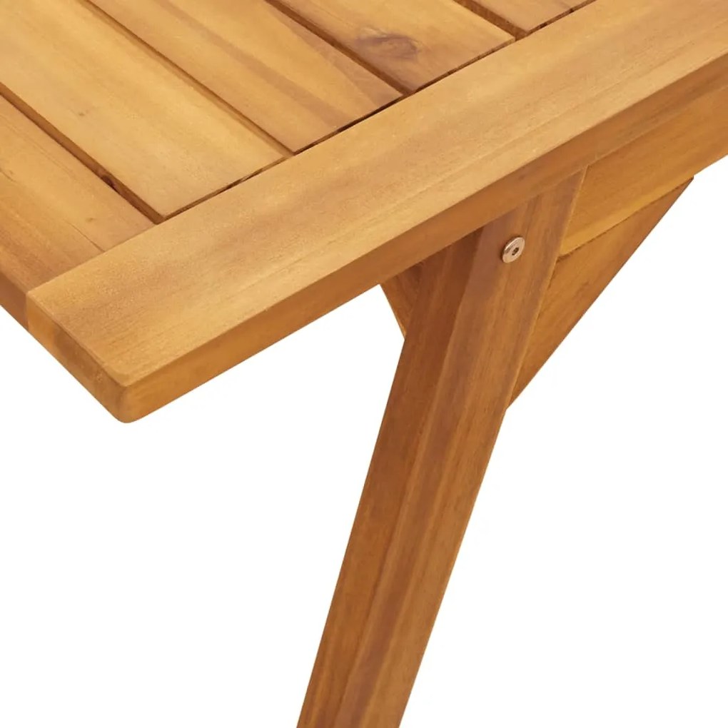 Zahradní Jídelní Stůl 110 X 56 X 75 Cm Masivní Akáciové Dřevo