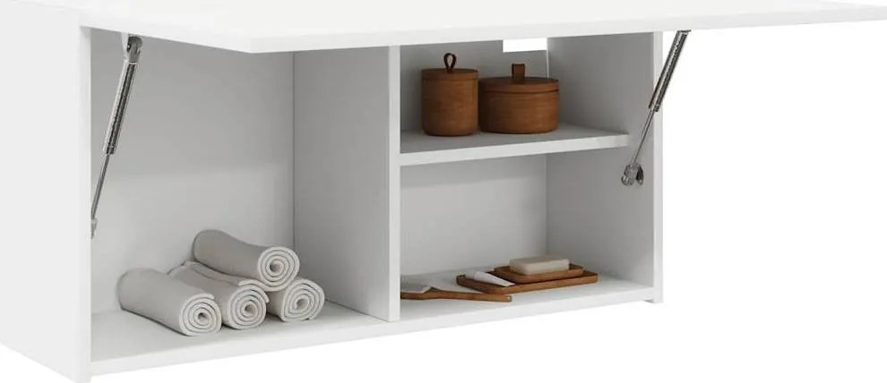 vidaXL Koupelnová nástěnná skříňka 80 x 25 x 40 cm kompozit [860093] Barva: Bílá