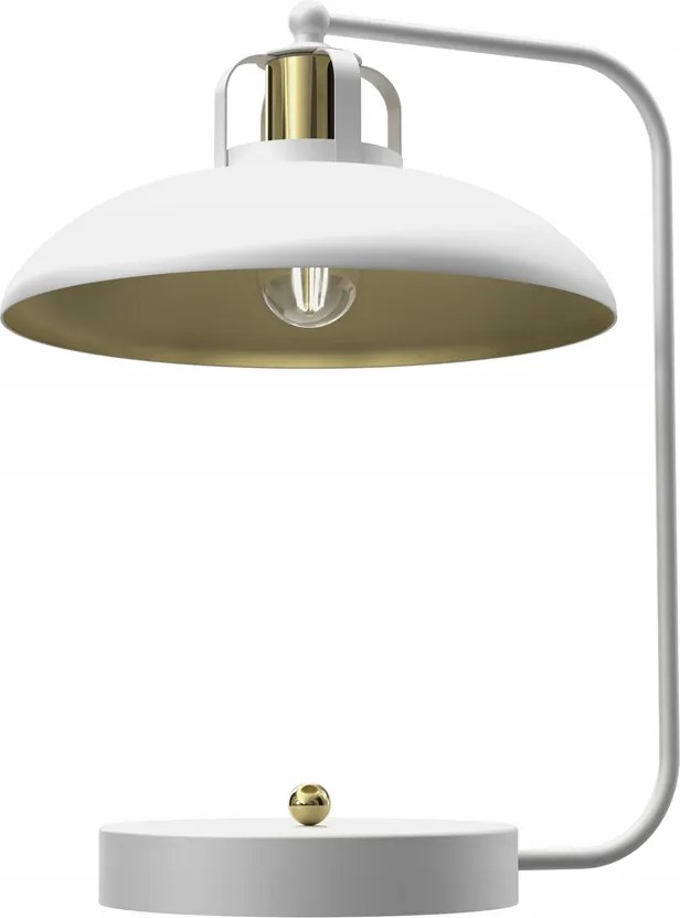 Stolní lampa Felix White/gold 1xE27