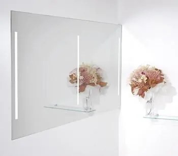 Deflee luxusní zrcadlo DUO LUMINA WHITE 140/70 s osvětlením 901-350zrcadlové sklo  140 cm x 70 cm