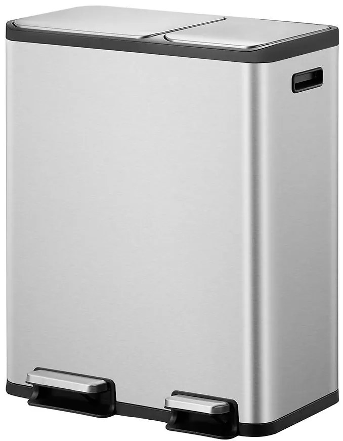 Odpadkový koš Eko Ecocasa 30+20l inox mat 912850