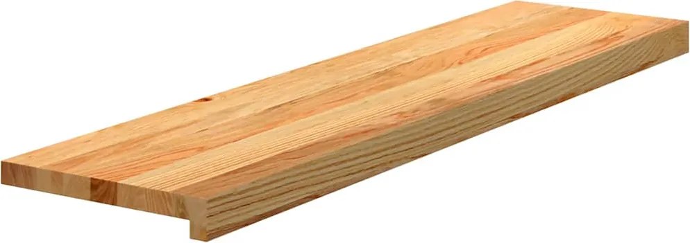 Nášlapy na schody 8 ks světle hnědé 100x30x2 cm masivní dub 3282974