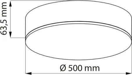 LED svítidlo McLED Nova R 500mm 50W 3000K teplá bílá ML-416.085.33.0