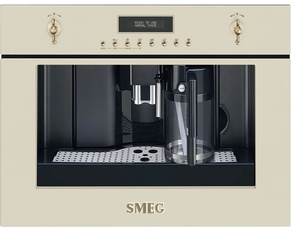 Smeg Vestavný automatický kávovar Coloniale, CMS8451, 45 cm, krémová CMS8451P