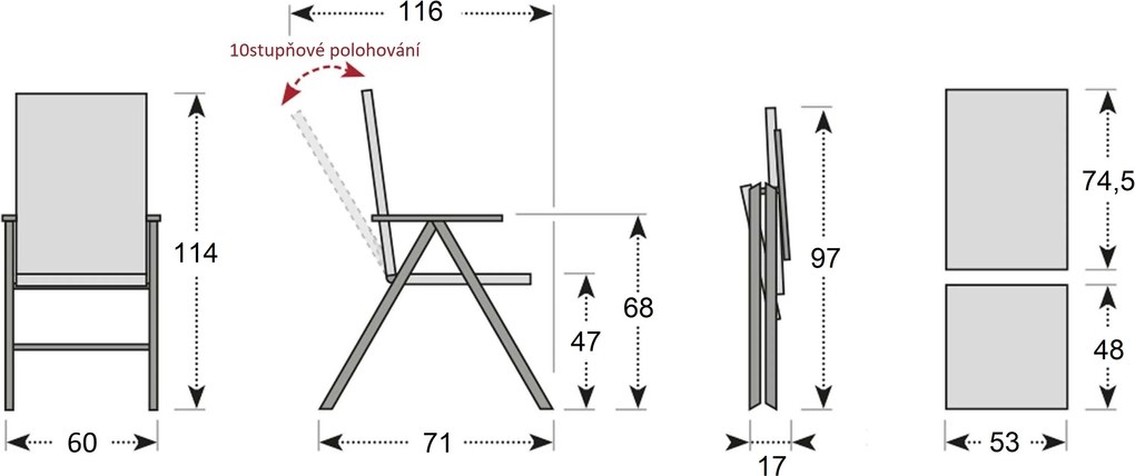 Doppler CONCEPT YELMO FSC®, polohovací křesla, 6+1