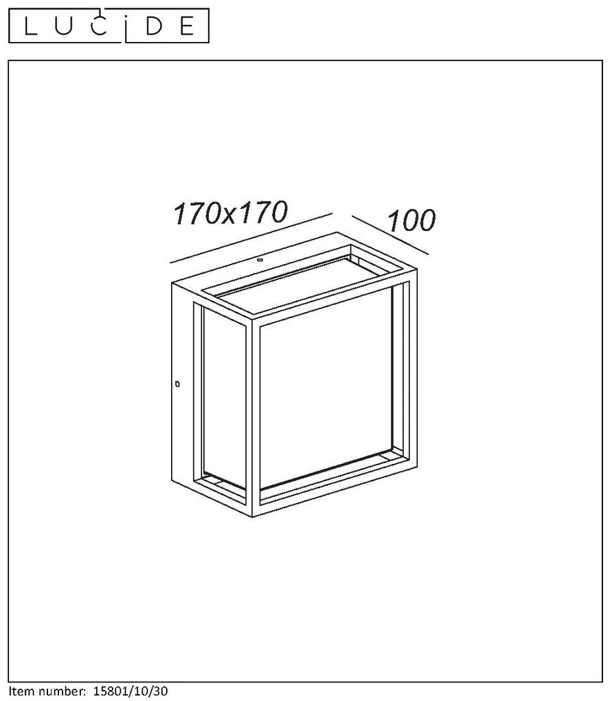 LUCIDE SINGO LED venkovní svítidlo 10W/2700K/550Lm/IP54
