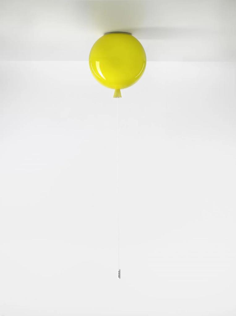 Brokis PC878 Memory, stropní svítící balonek ze žlutého skla, 1x15W, prům. 25cm