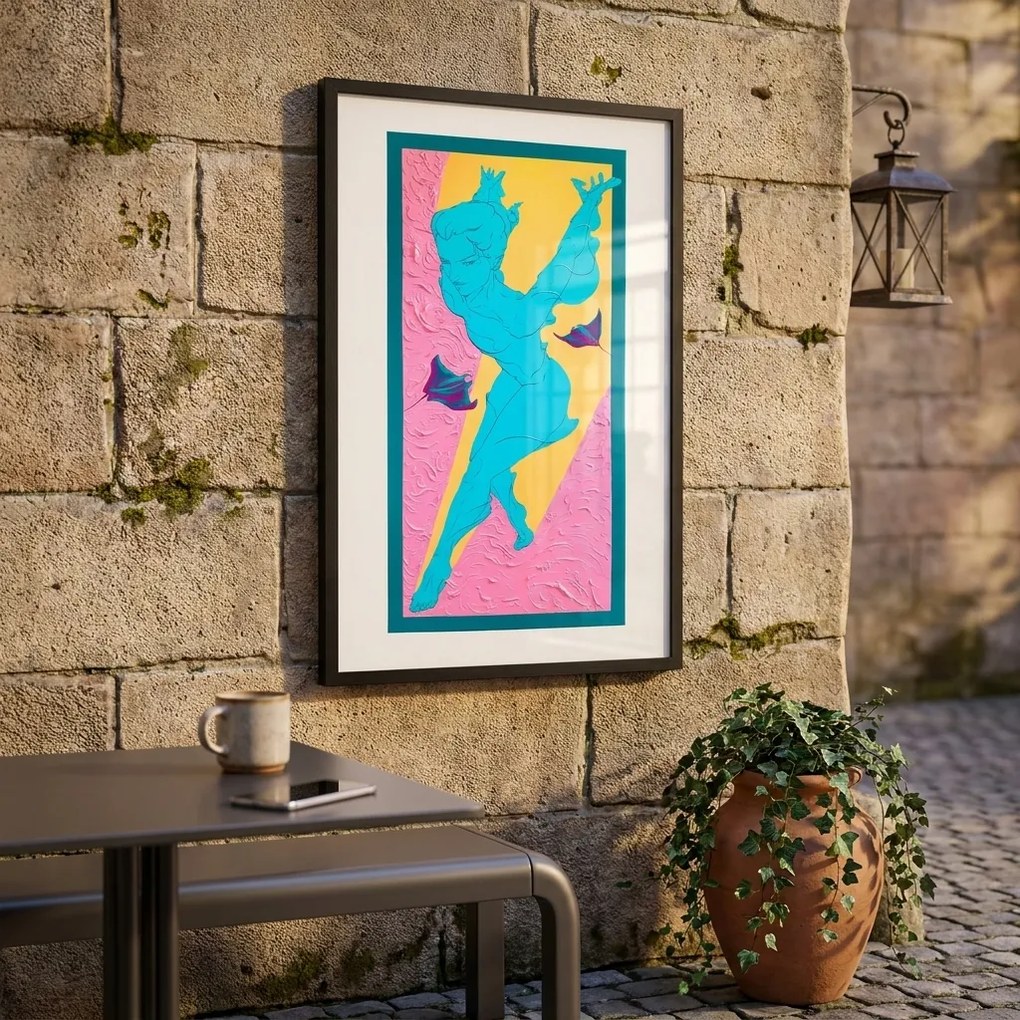 Ondřej Mio Michálek | Dive of Ecstasy Rám: Bílý, Velikost: 100 x 70 cm