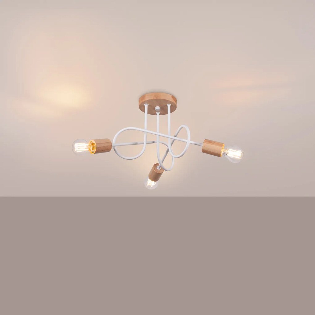 Sollux Lighting Lustr EMBER 3 bílý