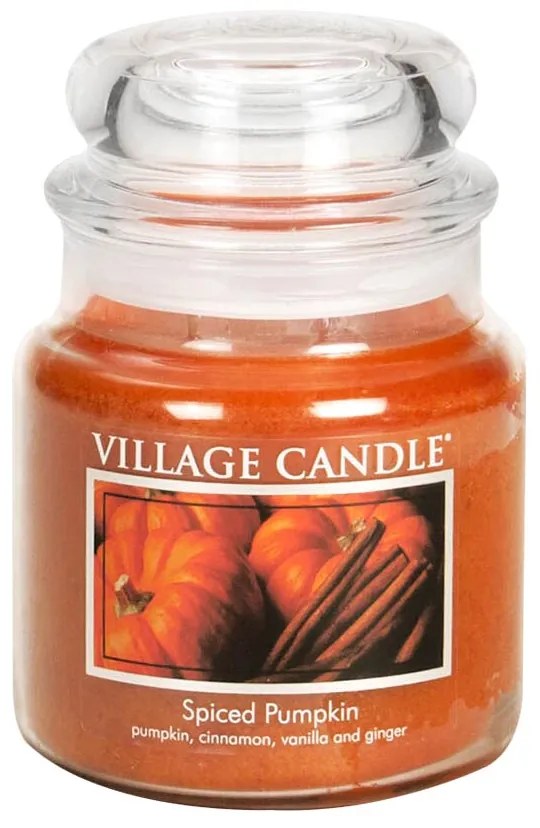 Village Candle - vonná svíčka Spiced Pumpkin (Dýně a koření) 454g