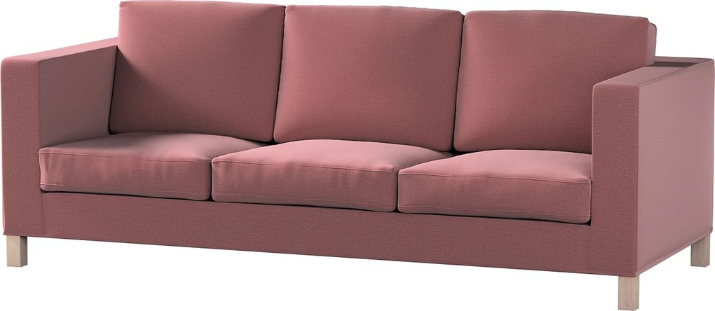 Potah na pohovku IKEA Karlanda 3-místná nerozkládací, krátký barva fialová látka sametová