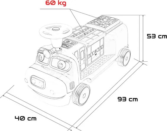 Elektrické autíčko lokomotiva modré