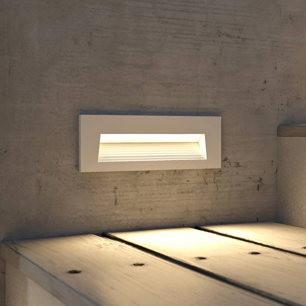 Arcchio Javis LED podhledové světlo žebrované bílé