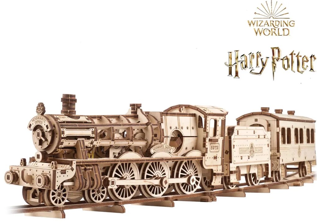 Puzzle Ugears 3D dřevěné mechanické Harry Potter Bradavický expres [6950343]