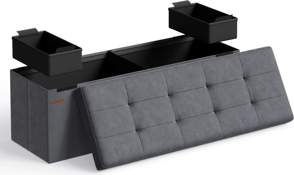 XXXLutz SEDACÍ BOX, textil, kompozitní dřevo, 110/38/38 cm Boxxx - Taburety - 002543079601