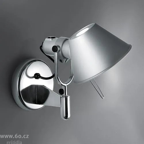 Artemide A044750 Tolomeo Faretto LED, nástěnné designové svítidlo se stmívačem, 10W LED 3000K, hliník