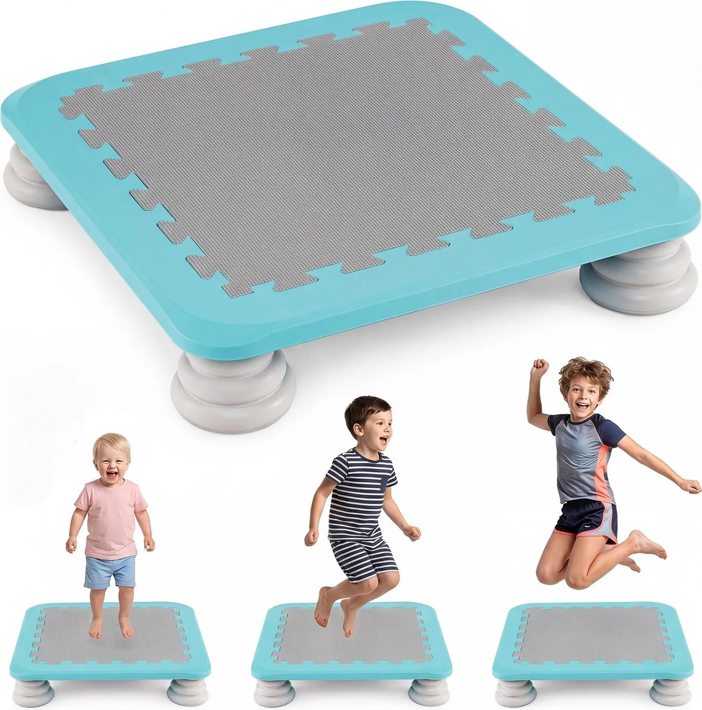 Costway Mini trampolína pro děti 65 cm velký trampolína odrazový můstek