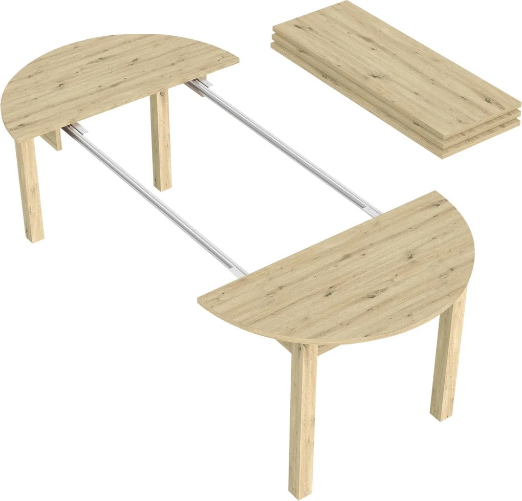 Jídelní rozkládací stůl Avien 105/225 cm dub Artisan