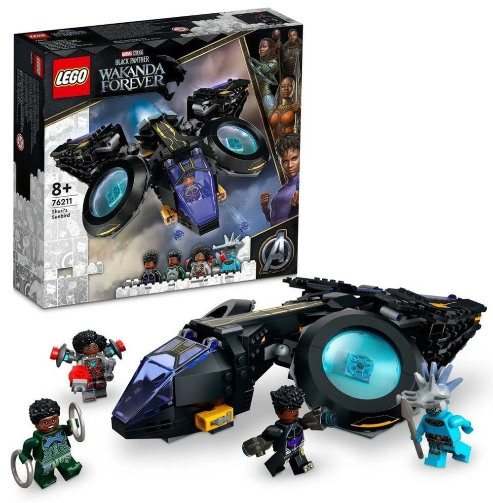 Lego stavebnice lego marvel 76211 shuriin tryskáč sunbird