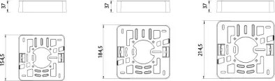 LED podhledové svítidlo Panlux SQUARE 24W IP66 4000K stmívatelné PN14300021