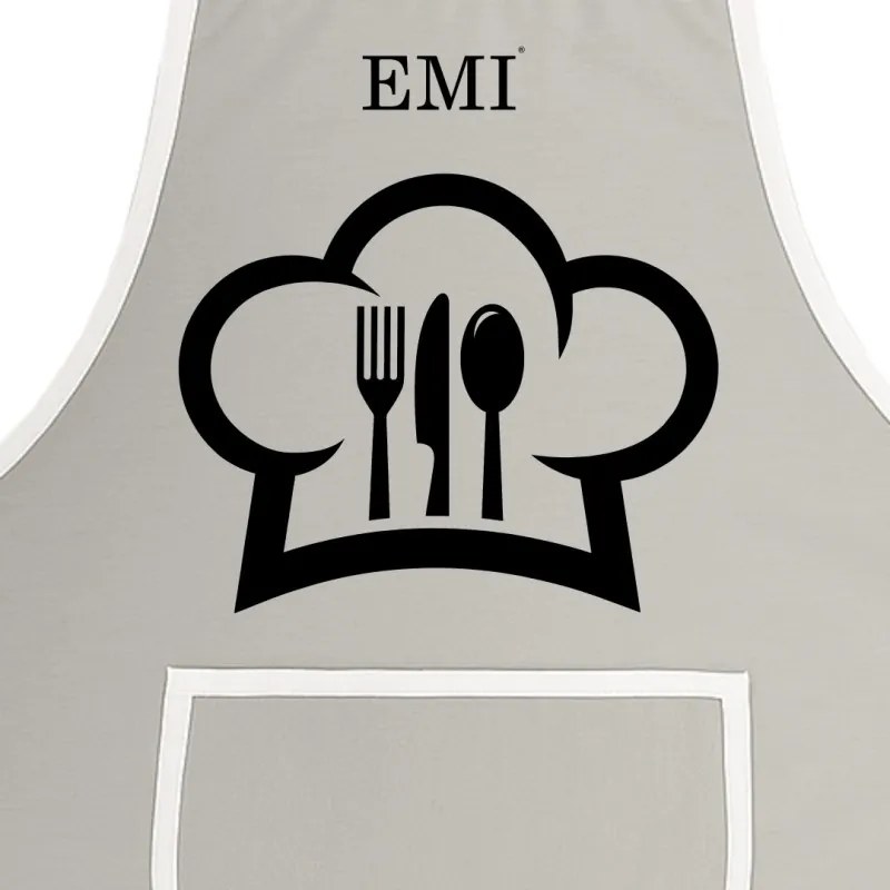 Kuchyňská zástěra Chef EMI, šedá