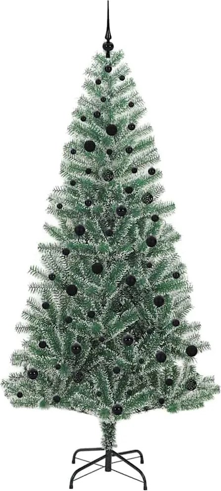 Umělý vánoční stromeček se sněhem a LED osvětlením 240 cm 3396834