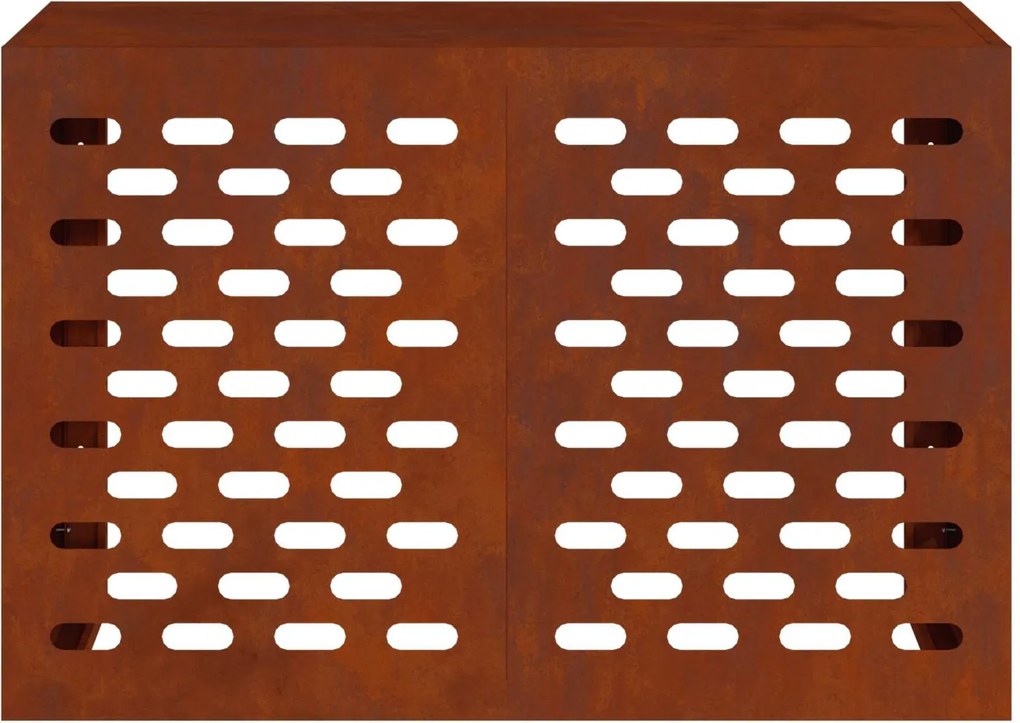 vidaXL Ochrana klimatizace Rezavá 90 x 40 x 60 cm