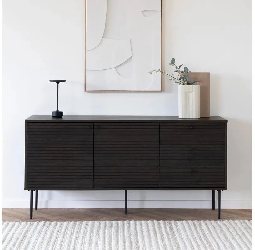 Designová komoda Adhara 150 cm kouřová hnědá