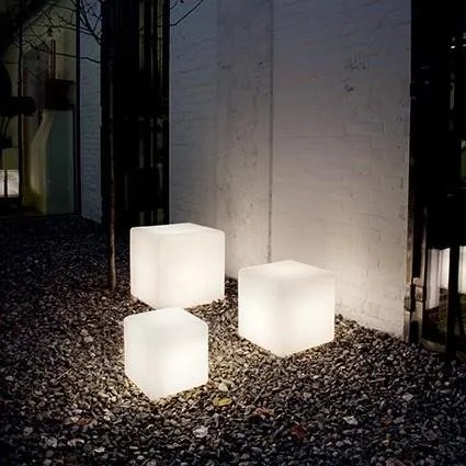 ILUX 191607 Venkovní stojací lampa Ideal Lux Luna PT1 D50 191607 bílá 50cm - IDEALLUX