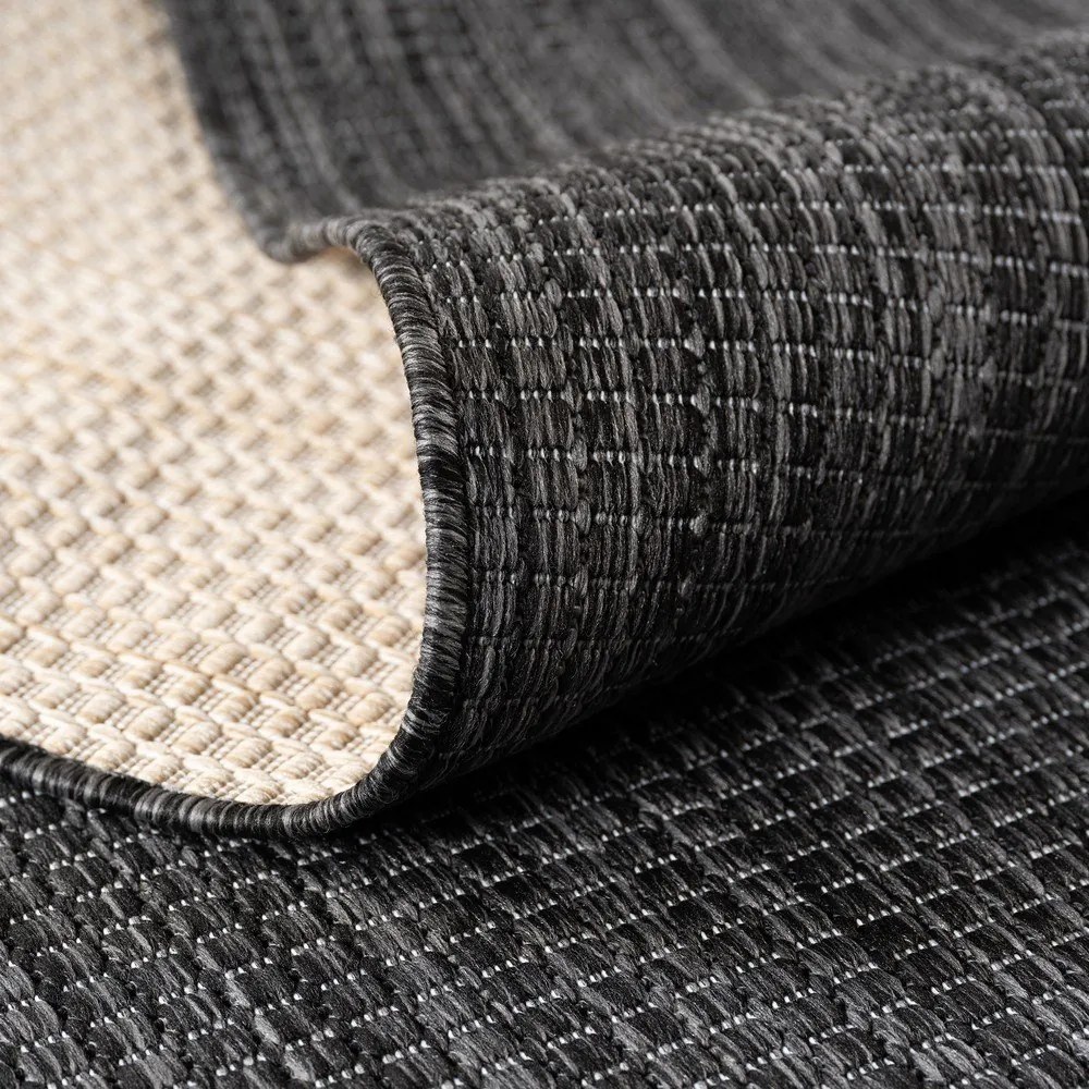Černý kulatý vnitřní a venkovní koberec ø 120 cm Mira 1450 – Ayyildiz Carpets