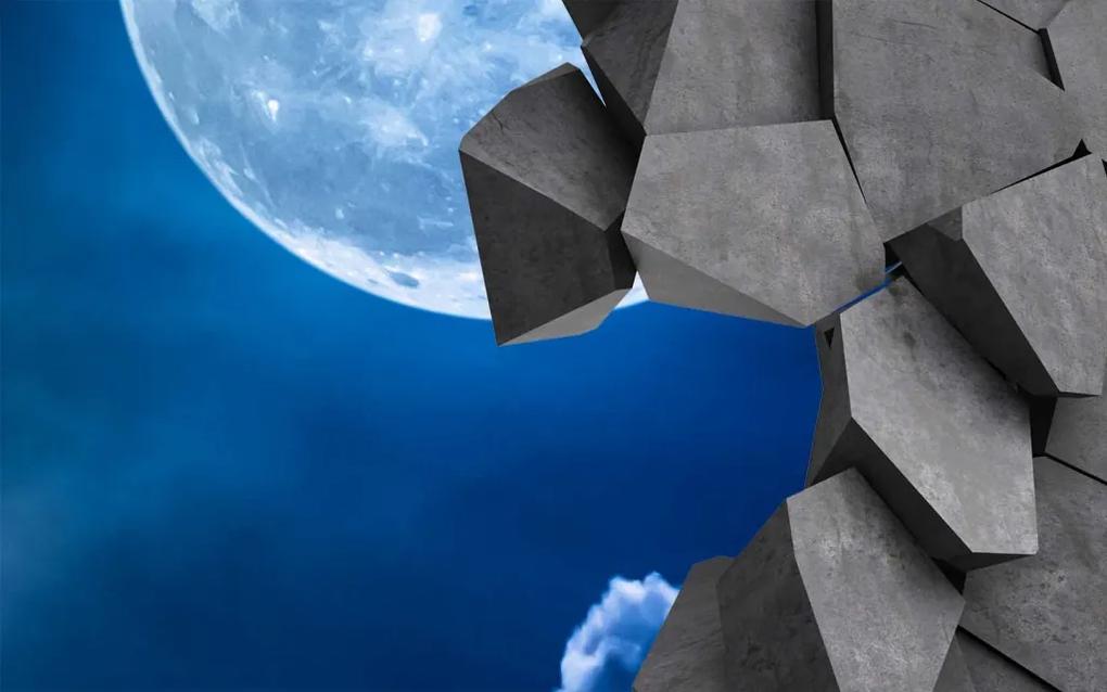 3D obraz měsíc Velikost (šířka x výška): 120x80 cm