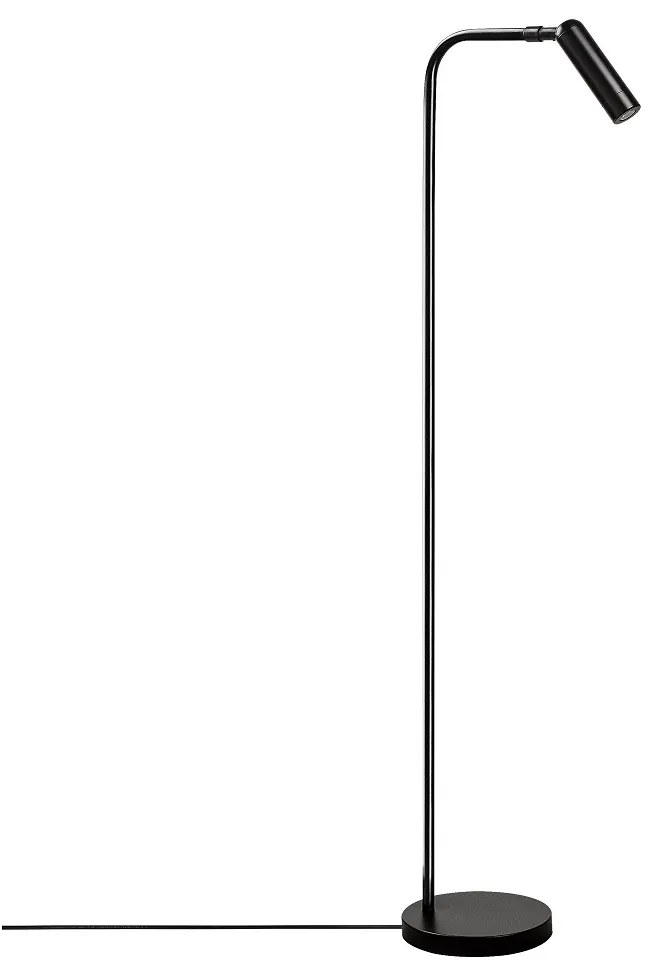 Designová stojanová lampa Pearlie 120 cm černá