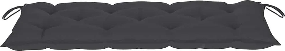 Zahradní lavice s poduškou 120 cm bambus 3063891