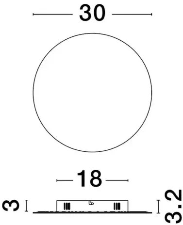 LED nástěnné svítidlo Cyrcle 30 bílé